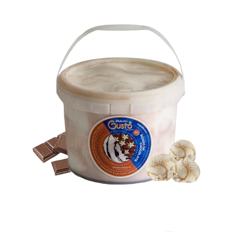 Tina de Helado de Rizado Chocolate - Hola America