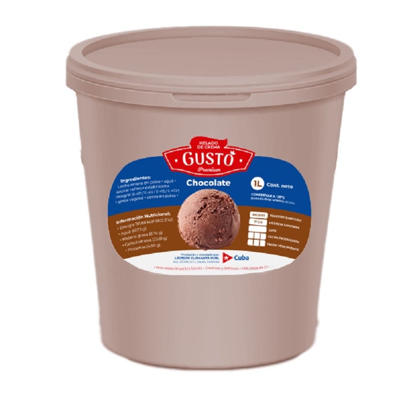 Pote De Helado De Chocolate Hola America