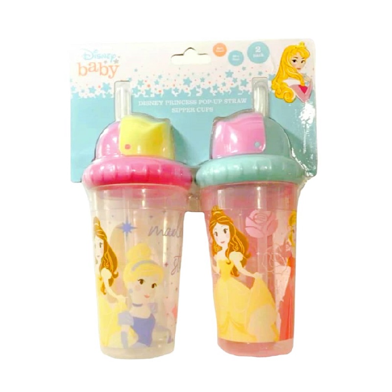 Set de Vasos con Popote Princesas Disney - Hola America