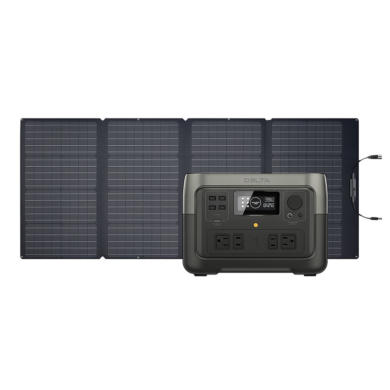 Estación EcoFlow 600 Watts con Panel Solar - Hola America