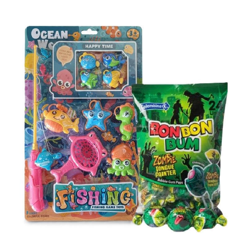 Combo Juego de Pesca y Chupa Chups - Hola America