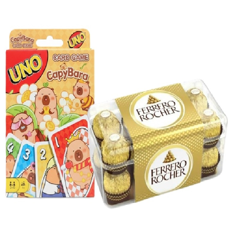 Combo UNO Capibara y Ferrero - Hola America