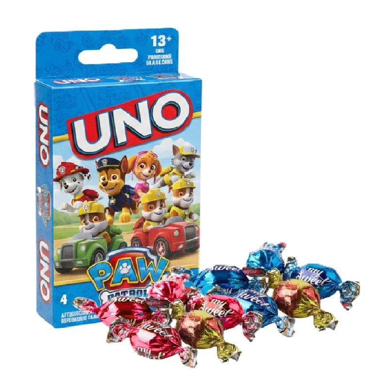 Combo UNO Paw Patrol y Bombones - Hola America
